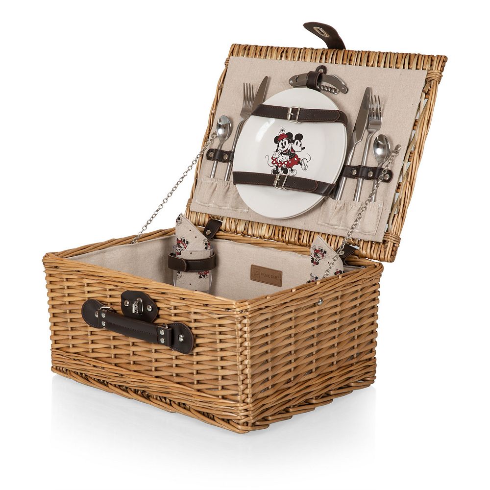 Disney's Mickey & Minnie Mouse Classic Picnic Basket for Two by Picnic Time