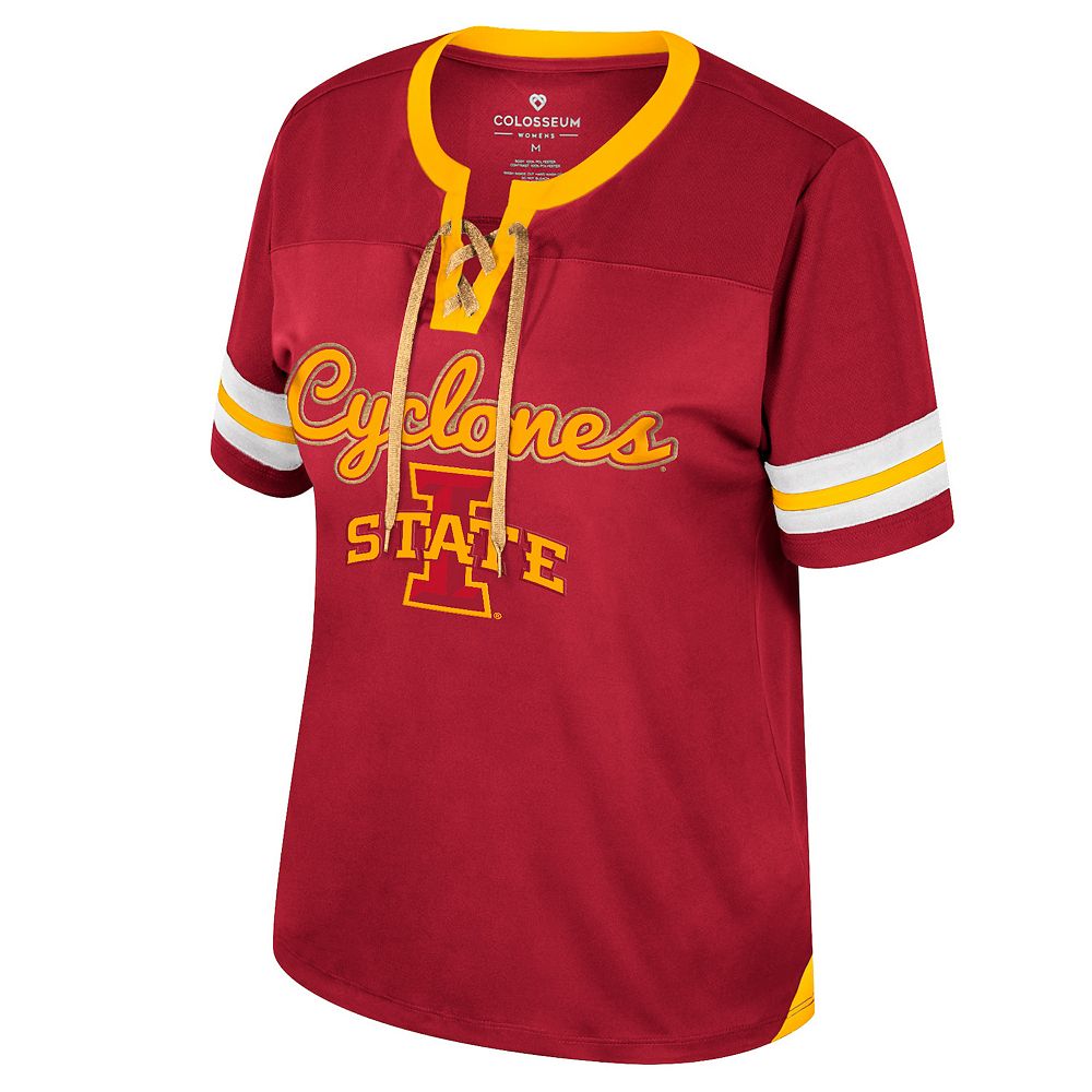 Women's Iowa State Cyclones Lace-Up Short Sleeve Tee