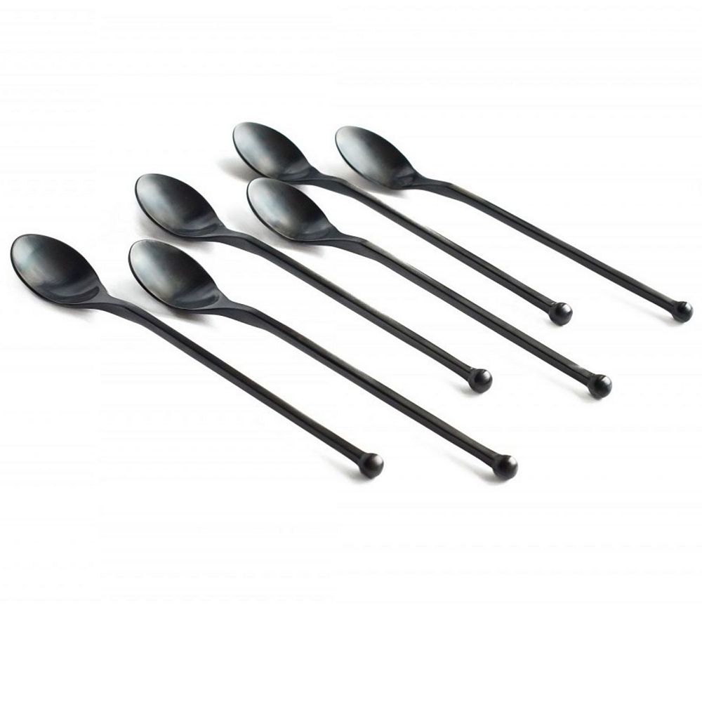 Knork 6-Piece Original Titanium Coated Stainless Steel Matte Black Ice ...