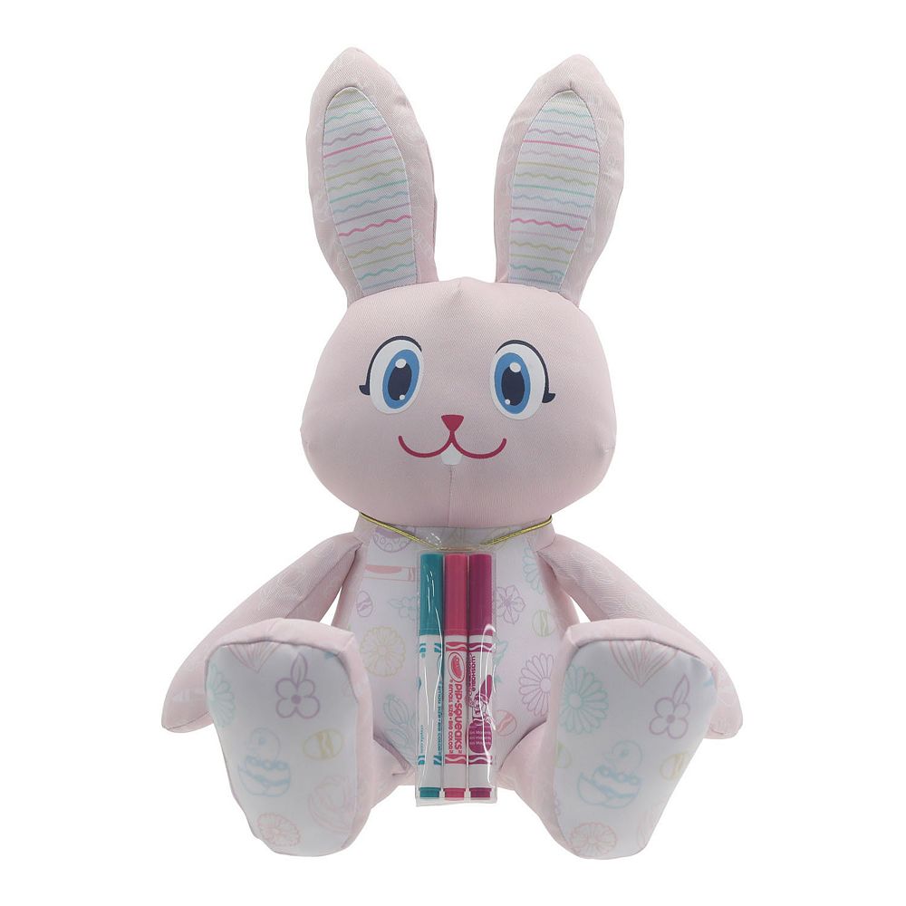 Crayola Animal Adventure Color Me Plush Bunny - Pink