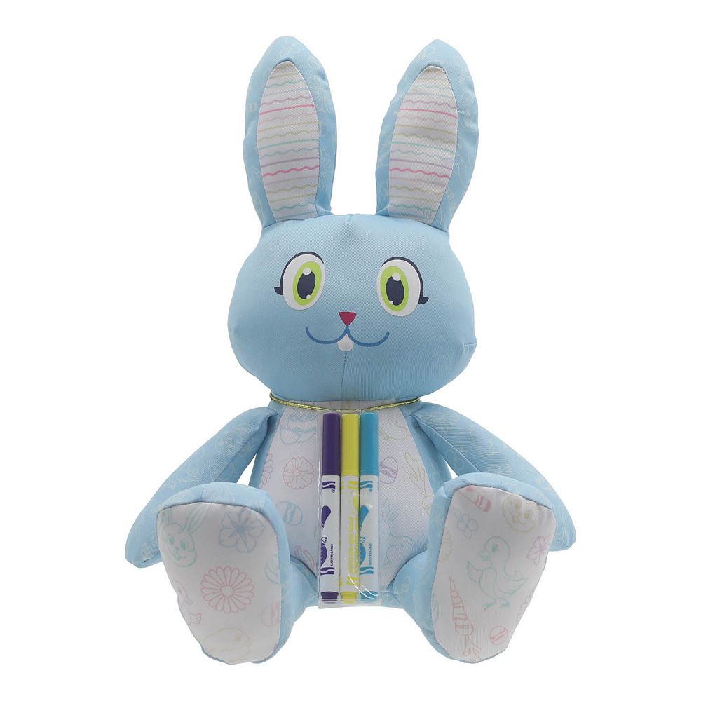 Crayola Animal Adventure Color Me Plush Bunny - Blue