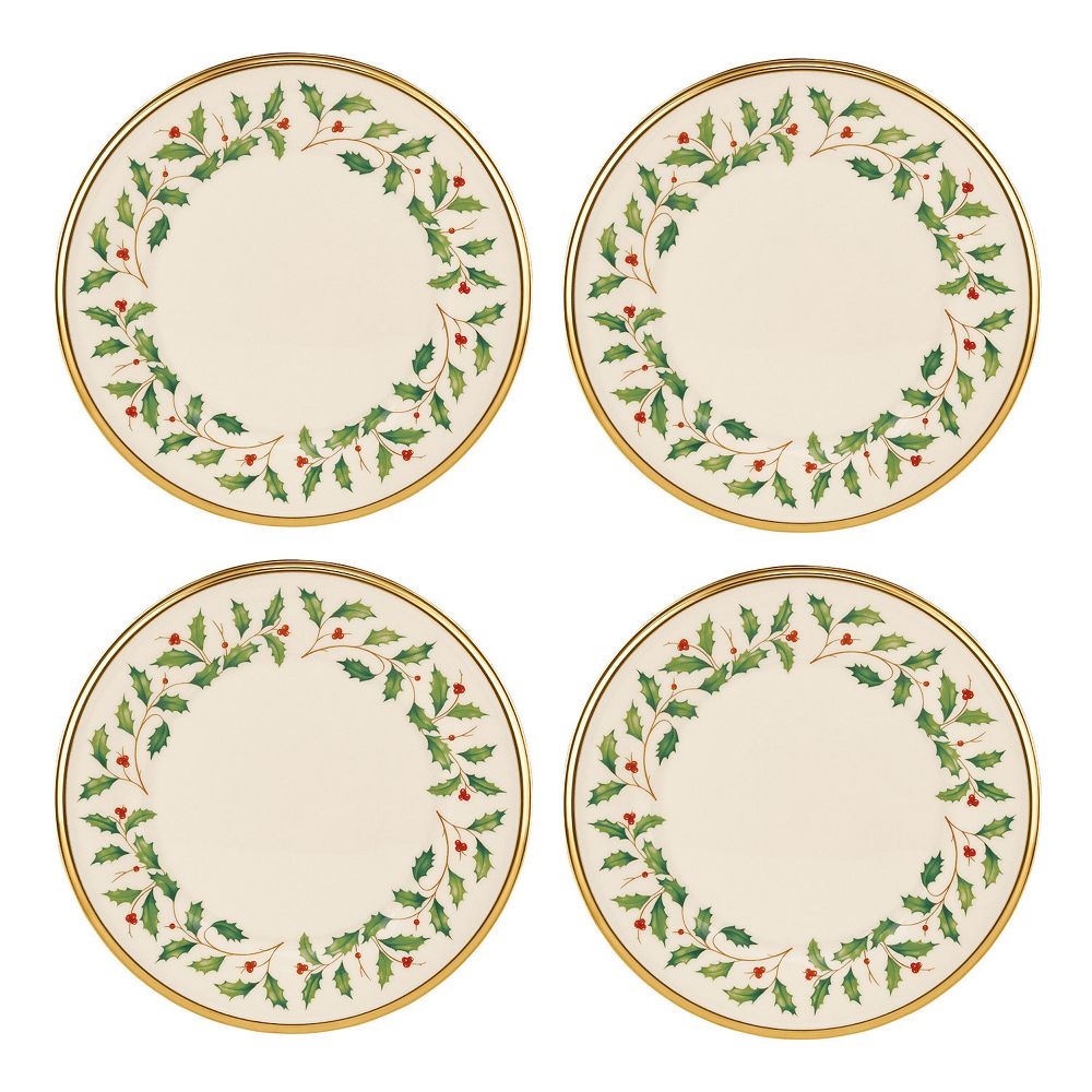 Lenox Holiday Dinnerware Salad Plates 4-piece Set