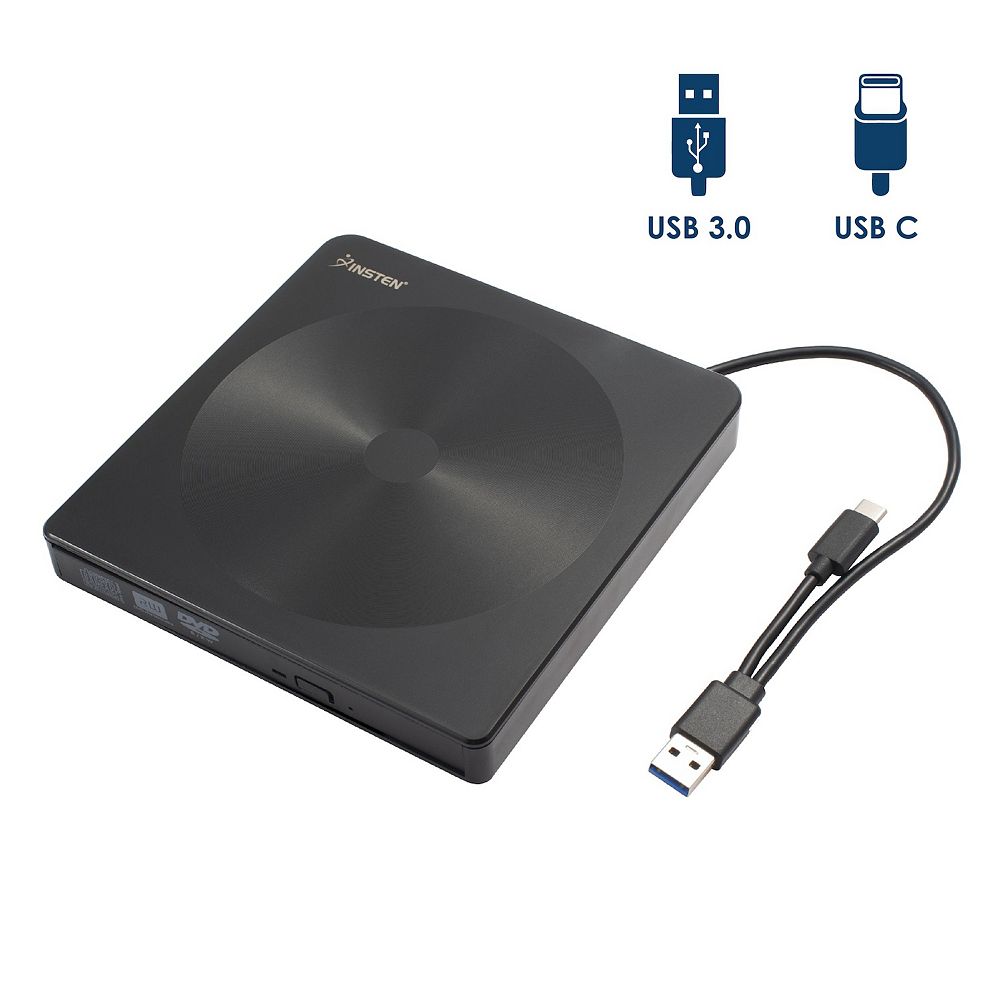 Portable External Dvd Player Burner Usb 3.0 With Usb C Cable Cd Dvd ...