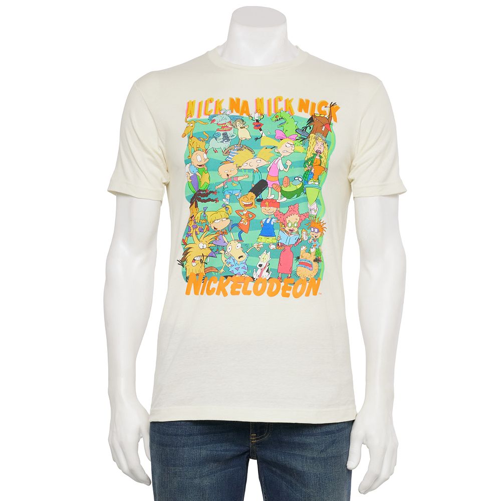 Men's Nickelodeon Throwback Character Collage Graphic Tee