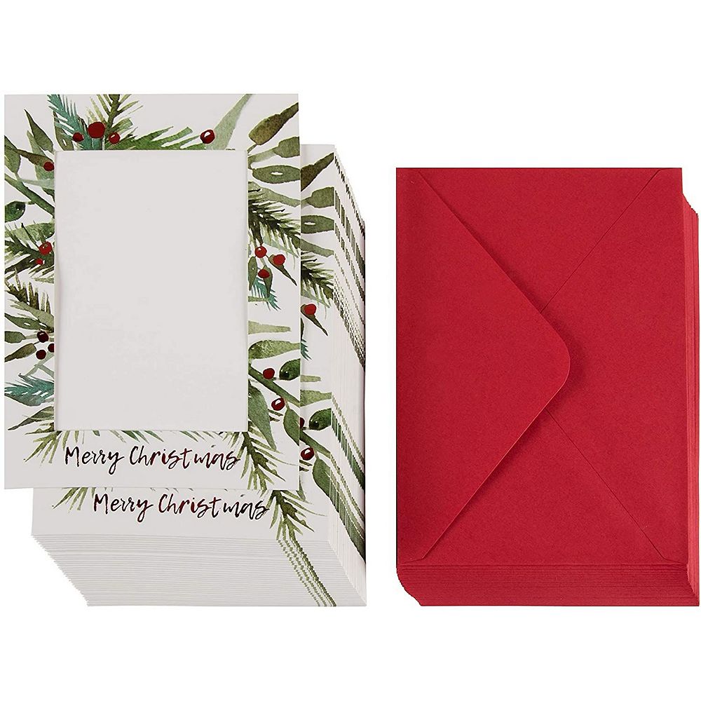 36x Christmas Cards With Envelopes, Picture Frames Blank Greeting Card ...