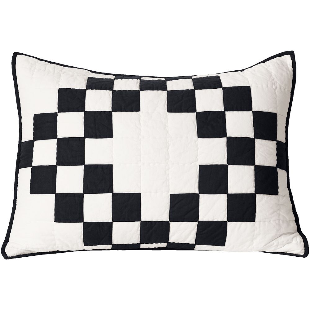Lands' End Irish Chain Quilt Sham