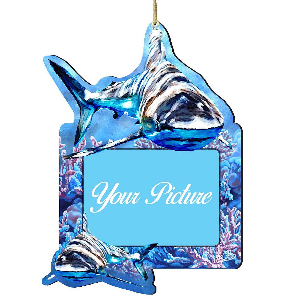 Sharks Ornament Picture Frame Ornament For Photo By G. Debrekht