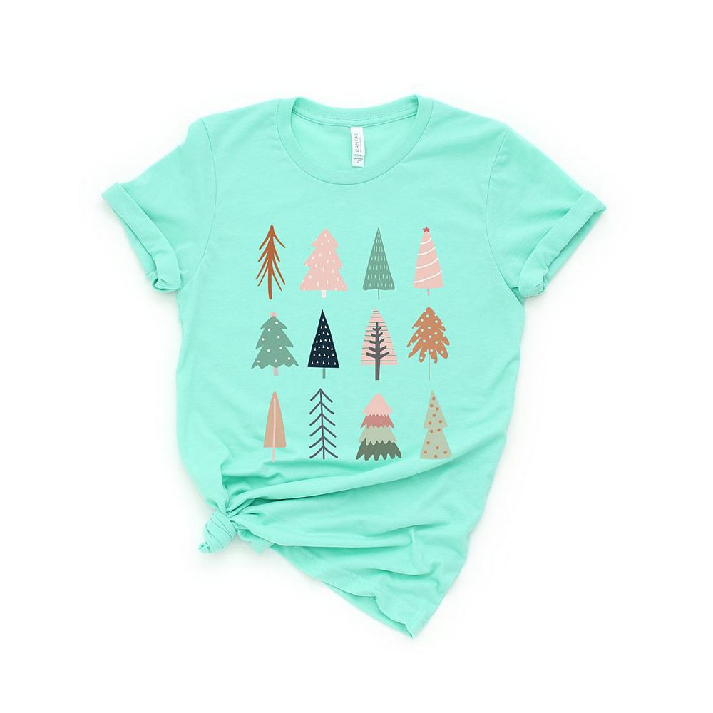 Christmas Tree Chart Short Sleeve Graphic Tee
