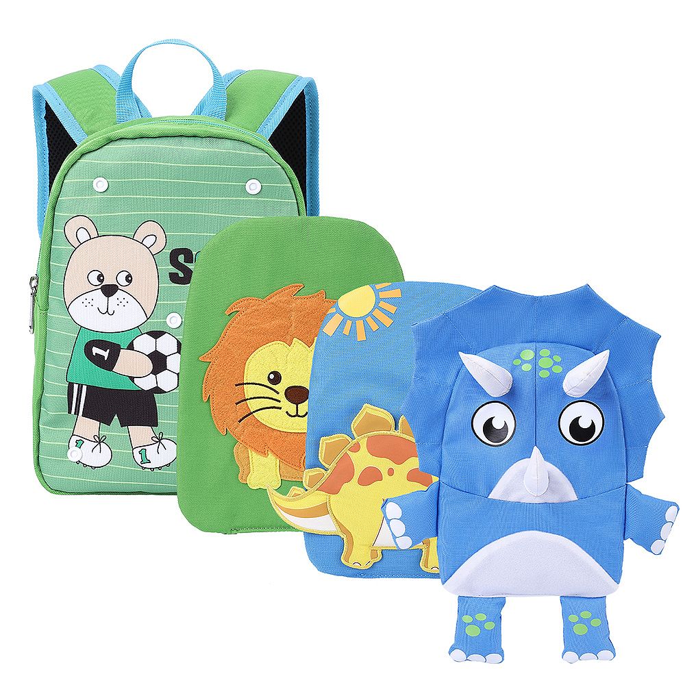 Kids Backpack With Multiple Shape Faces Toddler’s Toy And Gift Dinosaur ...