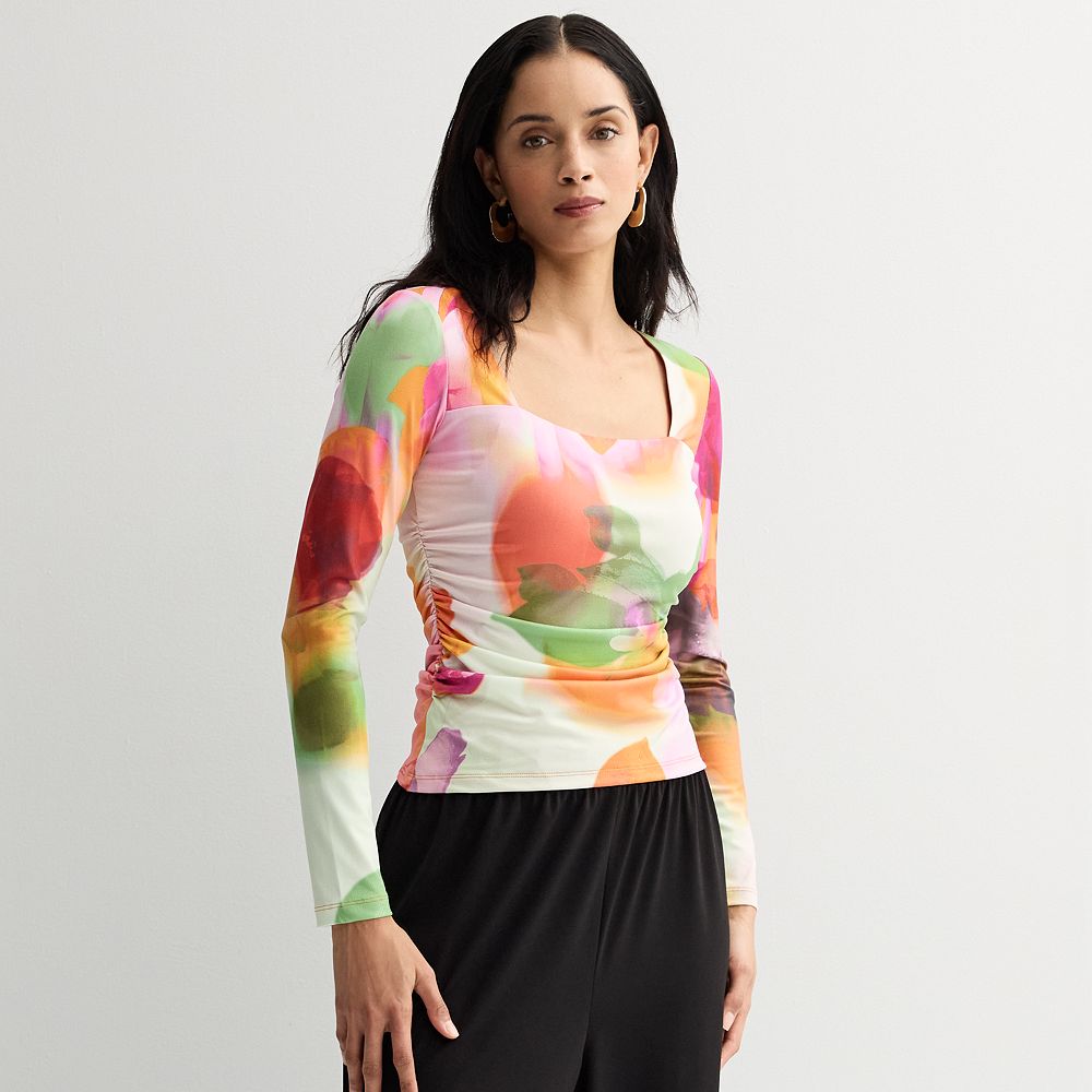 Women's INTEMPO™ Square Neck Long Sleeve Top
