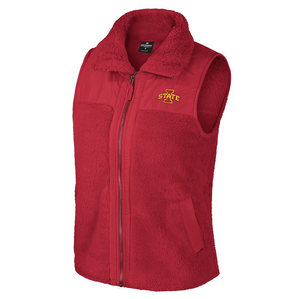Women's Iowa State Cyclones Ellen Full-Zip Sherpa Vest