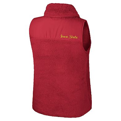 Women's Iowa State Cyclones Ellen Full-Zip Sherpa Vest