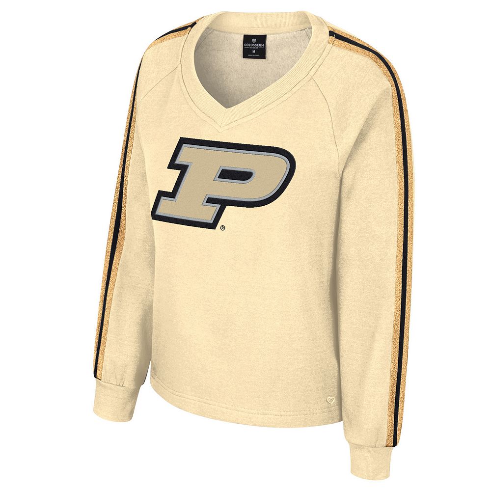 Women's Purdue Boilermakers Gliding Here Fleece Sweatshirt