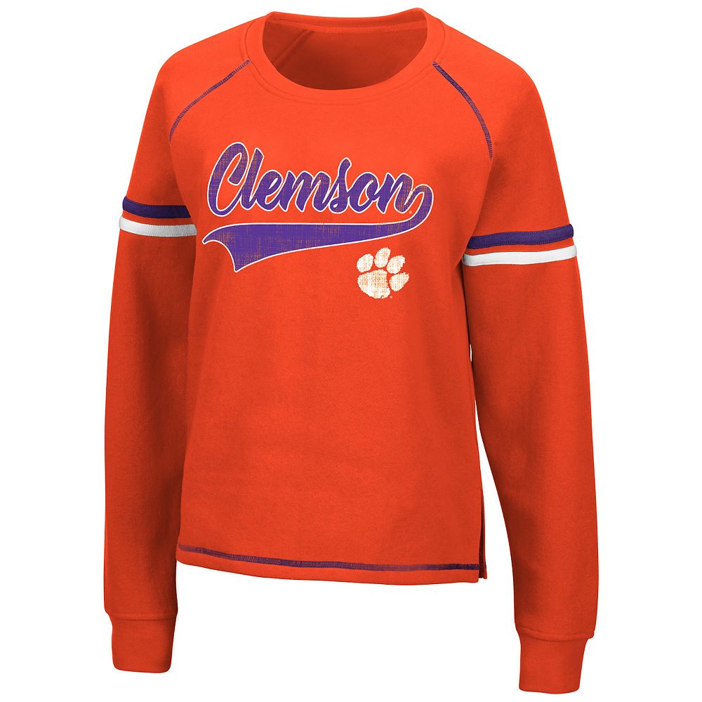 Women's Clemson Tigers Pullover Fleece Sweatshirt