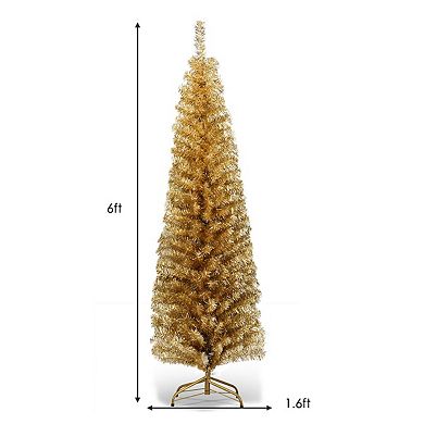 6 Feet Tree Unlit Slim Pencil Christmas Tree