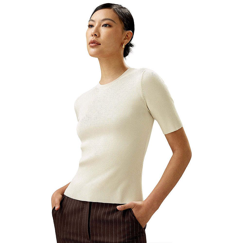 Essential Silk Knit Top For Women