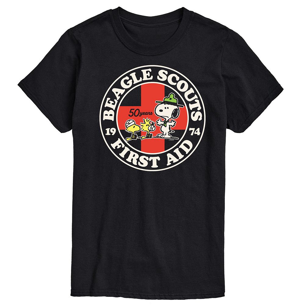Big & Tall Peanuts Beagle Scouts First Aid Graphic Tee
