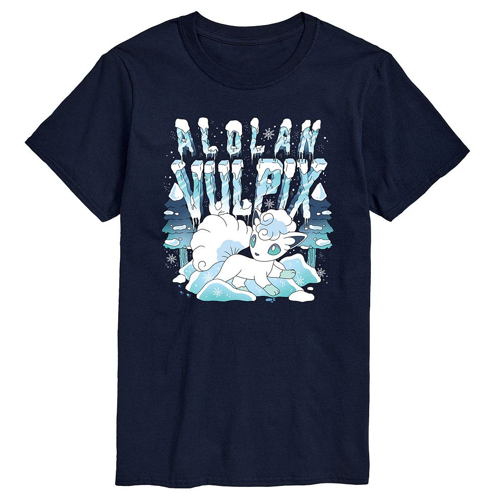 Big & Tall Pokemon Alolan Vulpix Ice Graphic Tee