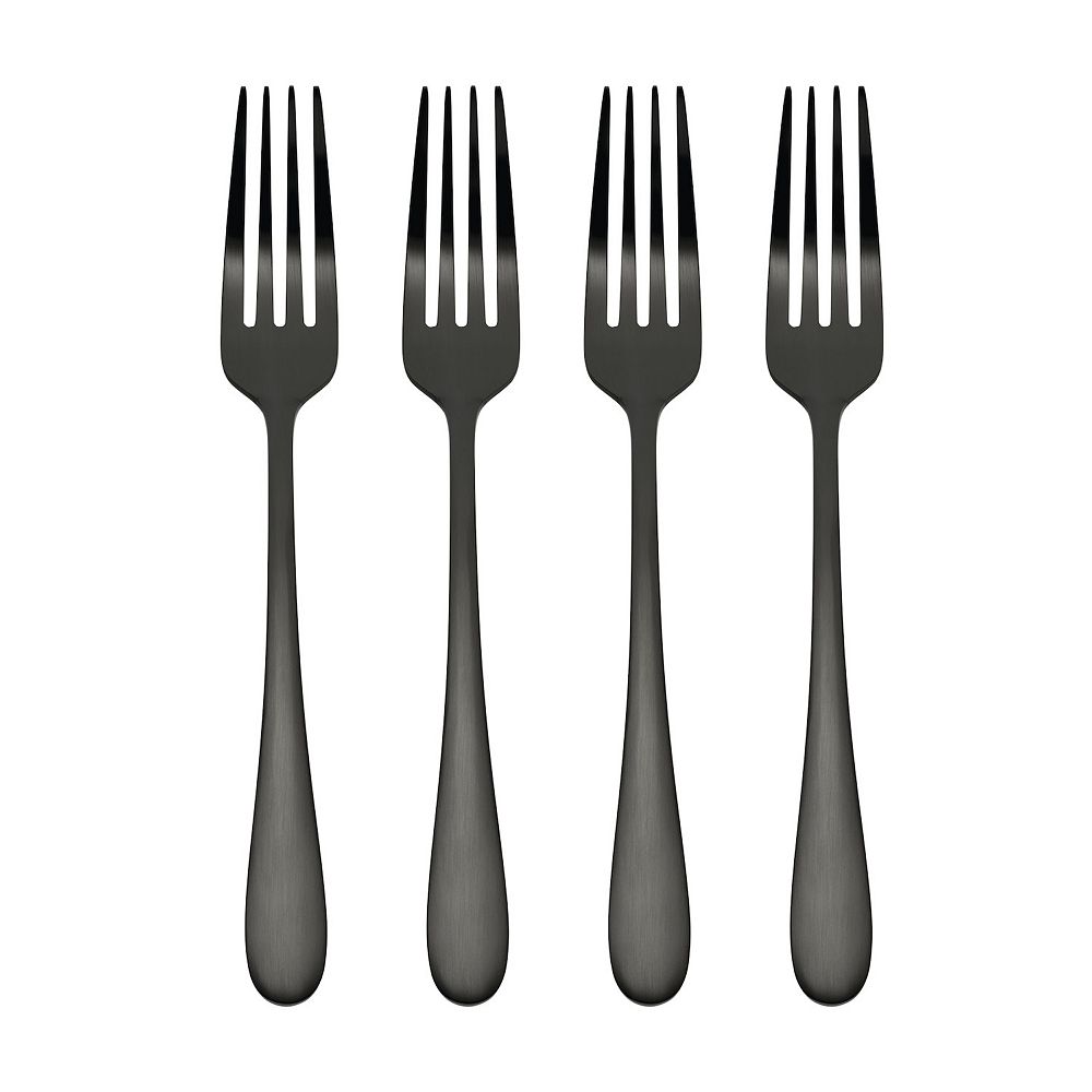 Mingle & Co. Sawyer Black Satin 4-pc. Dinner Fork Set