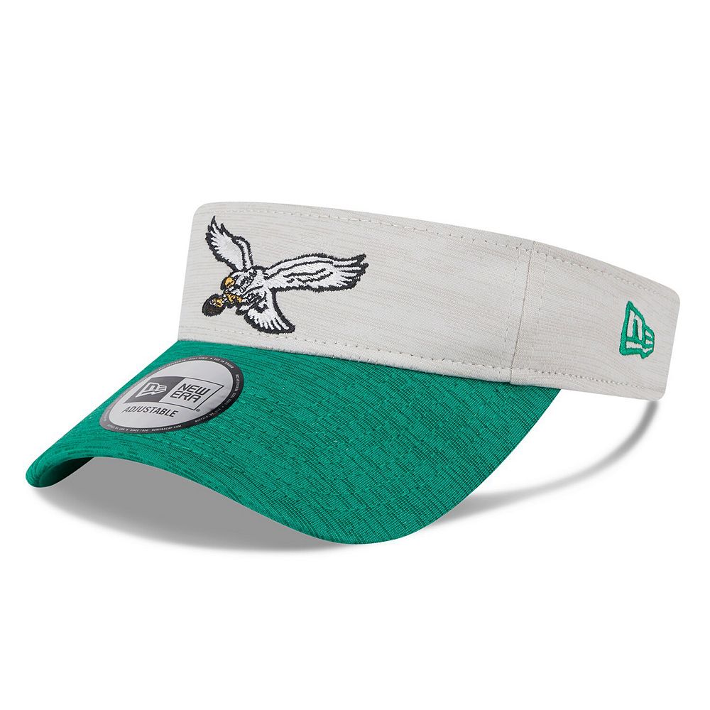 Men's New Era Stone Philadelphia Eagles 2024 Sideline Historic Visor