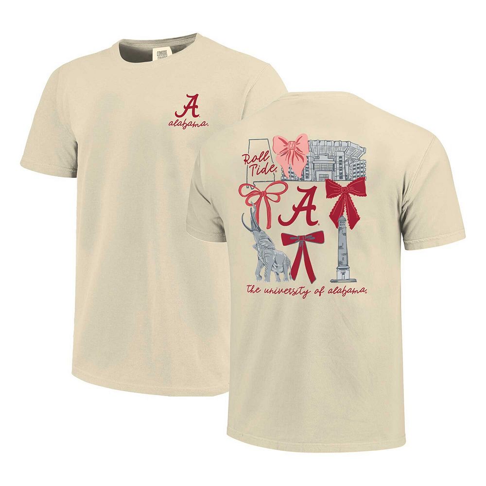 Unisex Image One Natural Alabama Crimson Tide Comfort Colors Coquette T ...
