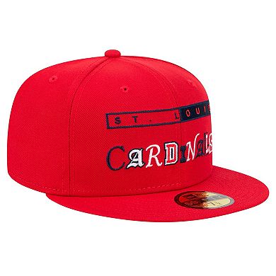 Men's New Era Red St. Louis Cardinals Ransom 59FIFTY Fitted Hat