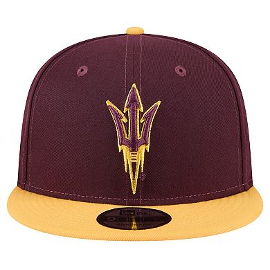 Men's New Era Maroon Arizona State Sun Devils Two-Tone 9FIFTY Snapback Hat