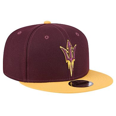 Men's New Era Maroon Arizona State Sun Devils Two-Tone 9FIFTY Snapback Hat