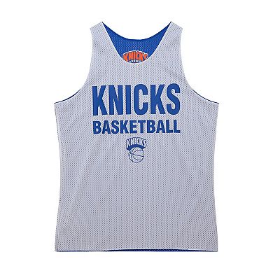 Men's Mitchell & Ness Blue/White New York Knicks Hardwood Classics ...