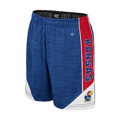 Youth Colosseum Royal Kansas Jayhawks Athletic Shorts