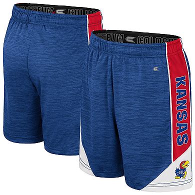 Youth Colosseum Royal Kansas Jayhawks Athletic Shorts