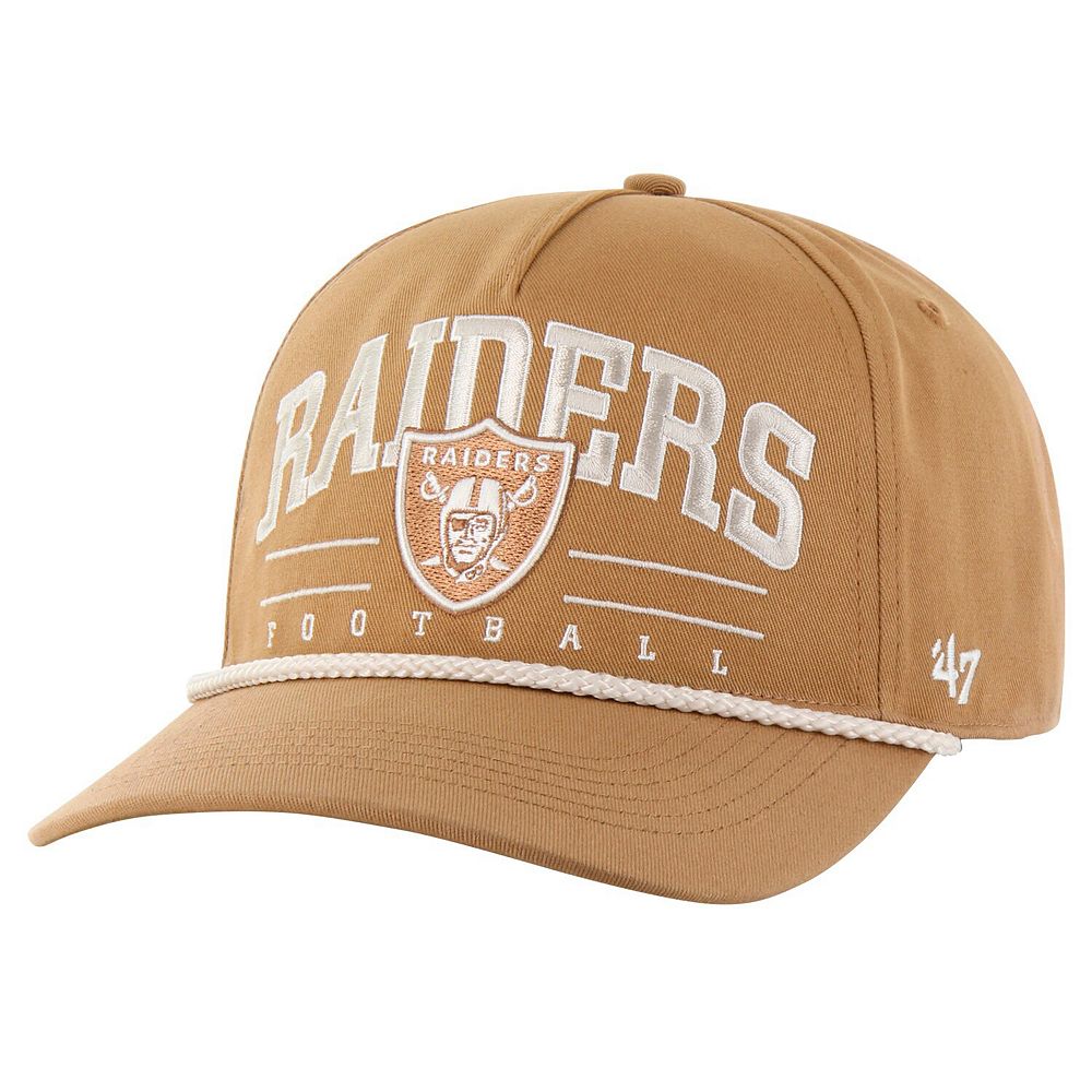Men's '47 Tan Las Vegas Raiders Roscoe Rope Hitch Adjustable Hat