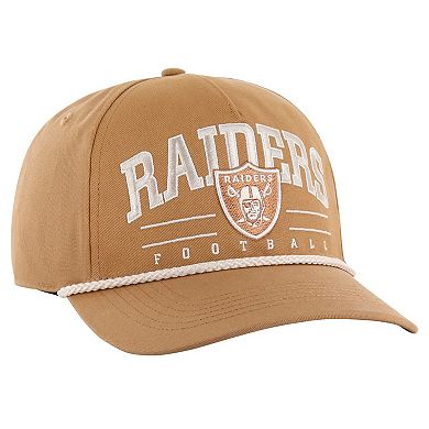 Men's '47 Tan Las Vegas Raiders Roscoe Rope Hitch Adjustable Hat