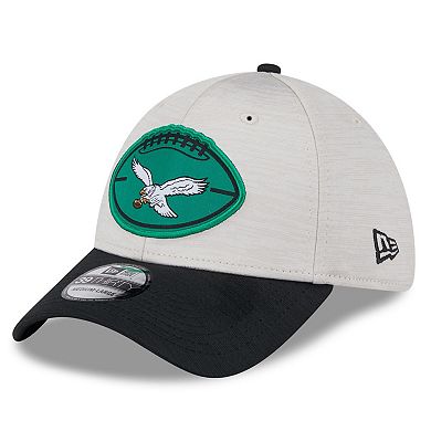 Men's New Era Stone/Black Philadelphia Eagles 2024 Sideline Historic ...
