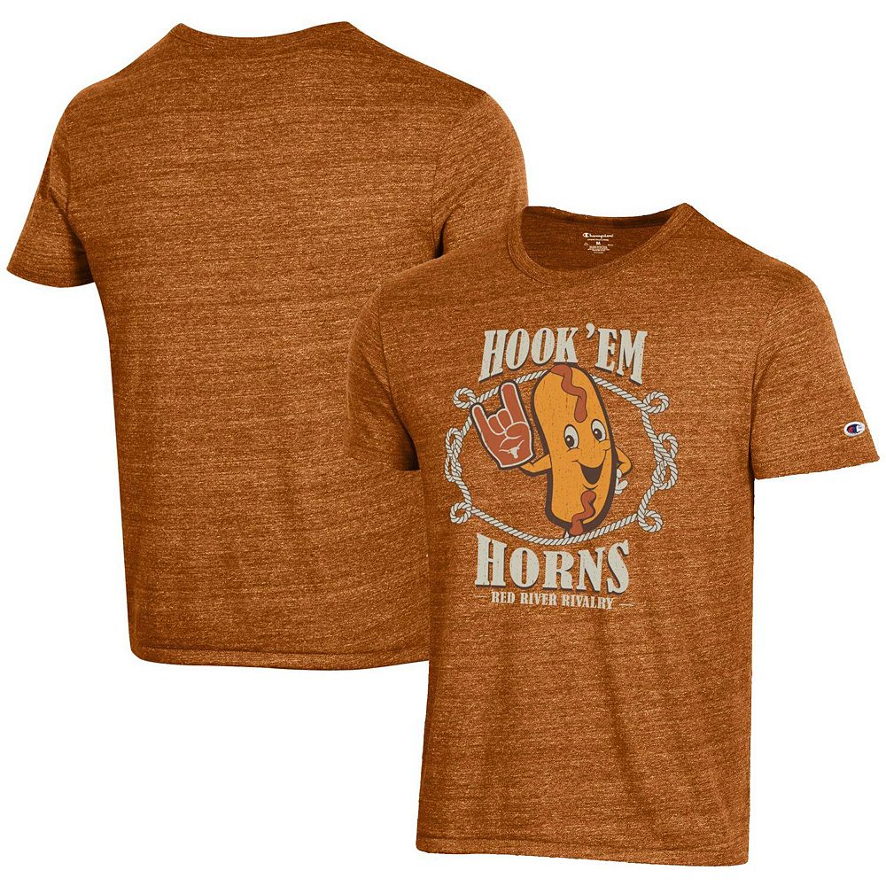 Men's Champion Texas Orange Texas Longhorns Red River Rivalry Tri-Blend ...