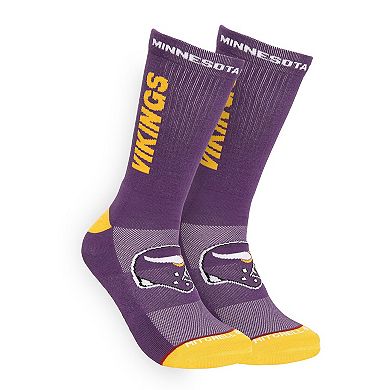 Men's Mitchell & Ness Purple Minnesota Vikings Throwback Kick Off Crew ...