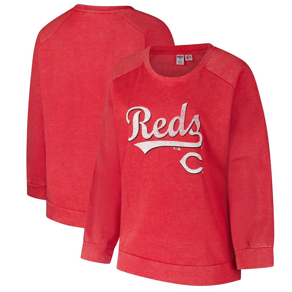 Women's Profile Heather Red Cincinnati Reds Plus Size Cooperstown ...
