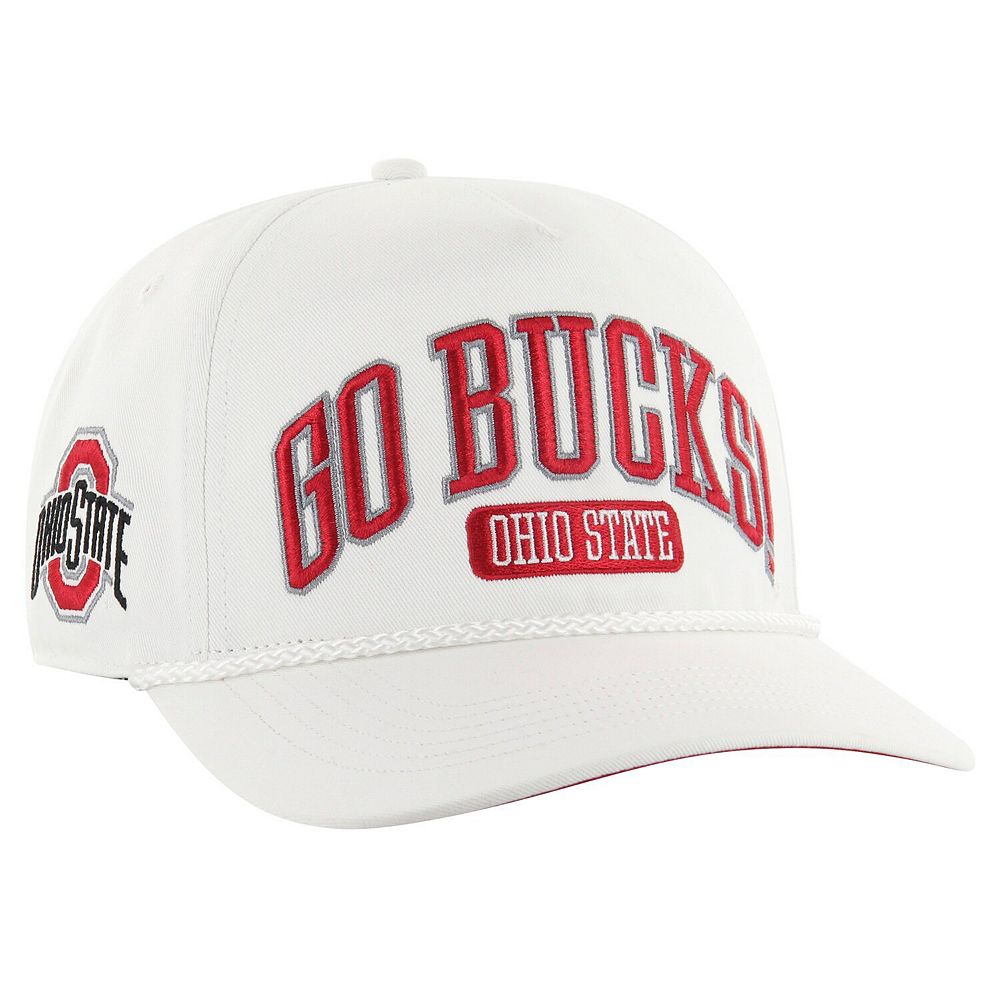 Men's '47 White Ohio State Buckeyes Local Arch Hitch Snapback Hat