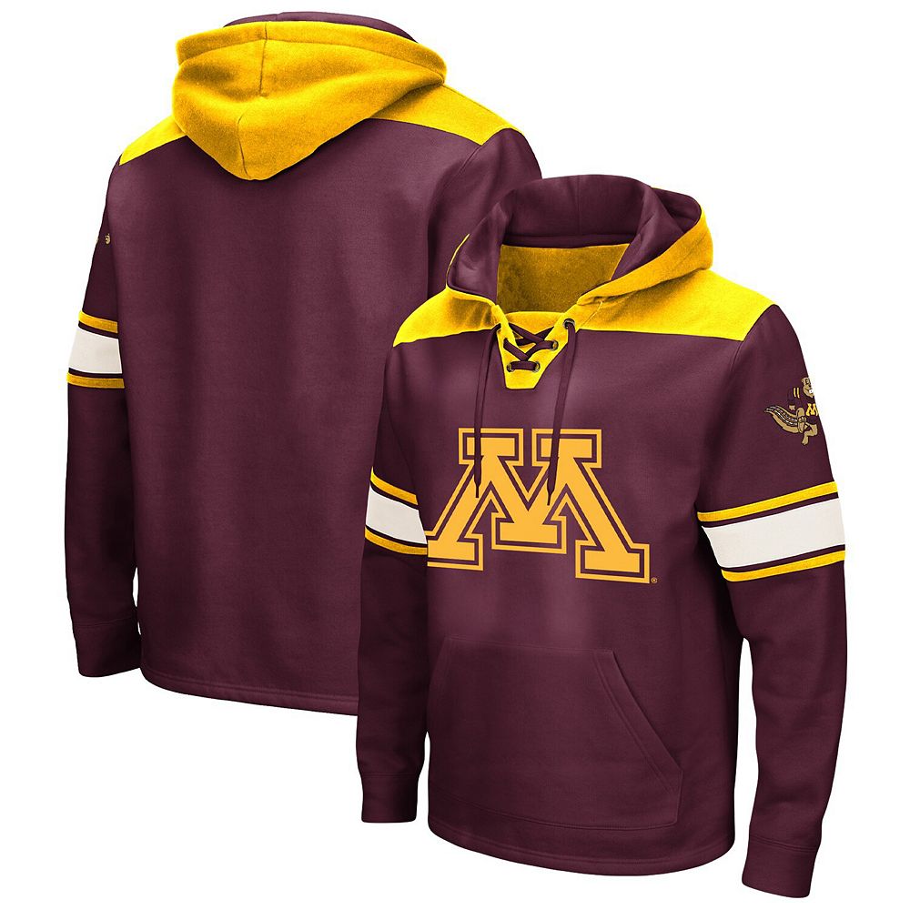 Men's Colosseum Maroon Minnesota Golden Gophers Big & Tall Hockey Lace ...