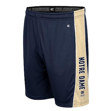 Men's Colosseum Navy Notre Dame Fighting Irish Panel Shorts