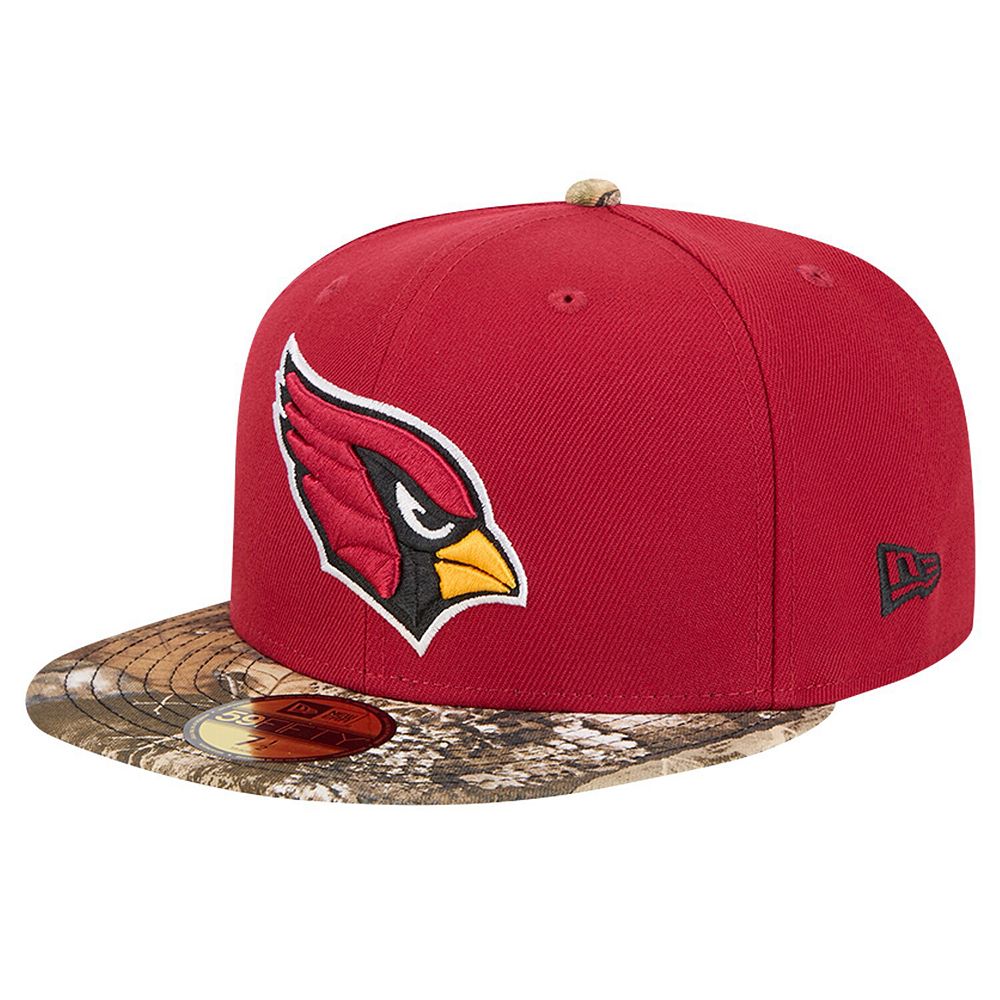 Men's New Era Cardinal Arizona Cardinals Active Two-Tone Camo 59FIFTY ...