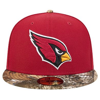Men's New Era Cardinal Arizona Cardinals Active Two-Tone Camo 59FIFTY ...