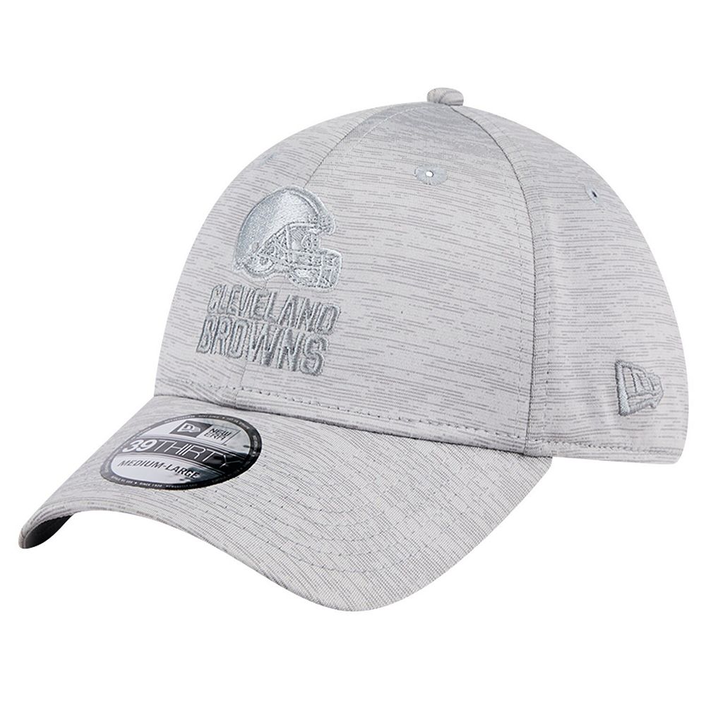 Men's New Era Gray Cleveland Browns Active Tech 39THIRTY Flex Hat