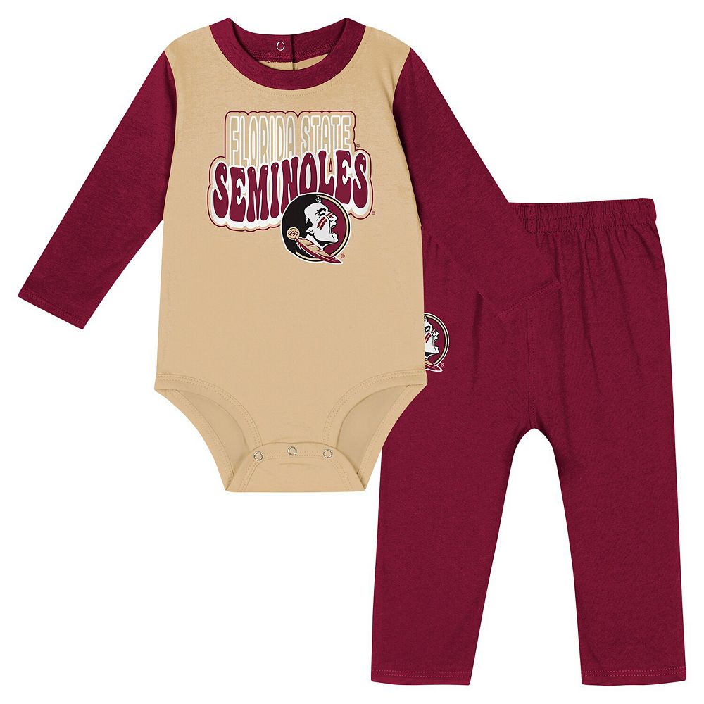 Infant Garnet Florida State Seminoles Double Up Long Sleeve Bodysuit ...