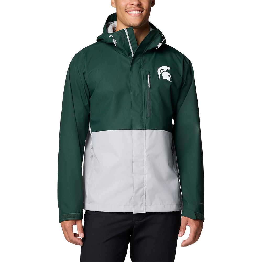 Men's Columbia Green Michigan State Spartans Field Bound Omni-Tech ...