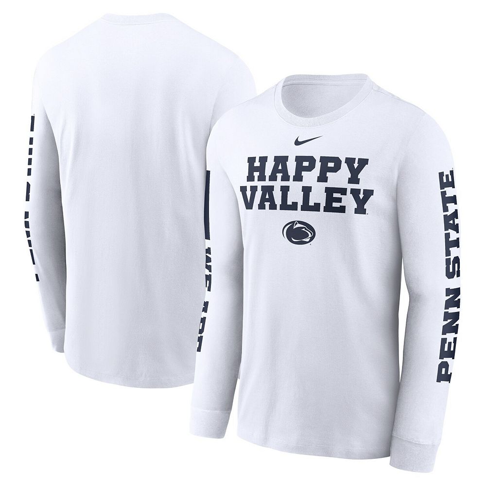 Men's Nike White Penn State Nittany Lions Local Spirit Slogan Long ...