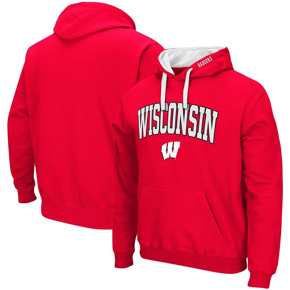 Men's Colosseum Red Wisconsin Badgers Big & Tall Arch & Logo 2.0 ...
