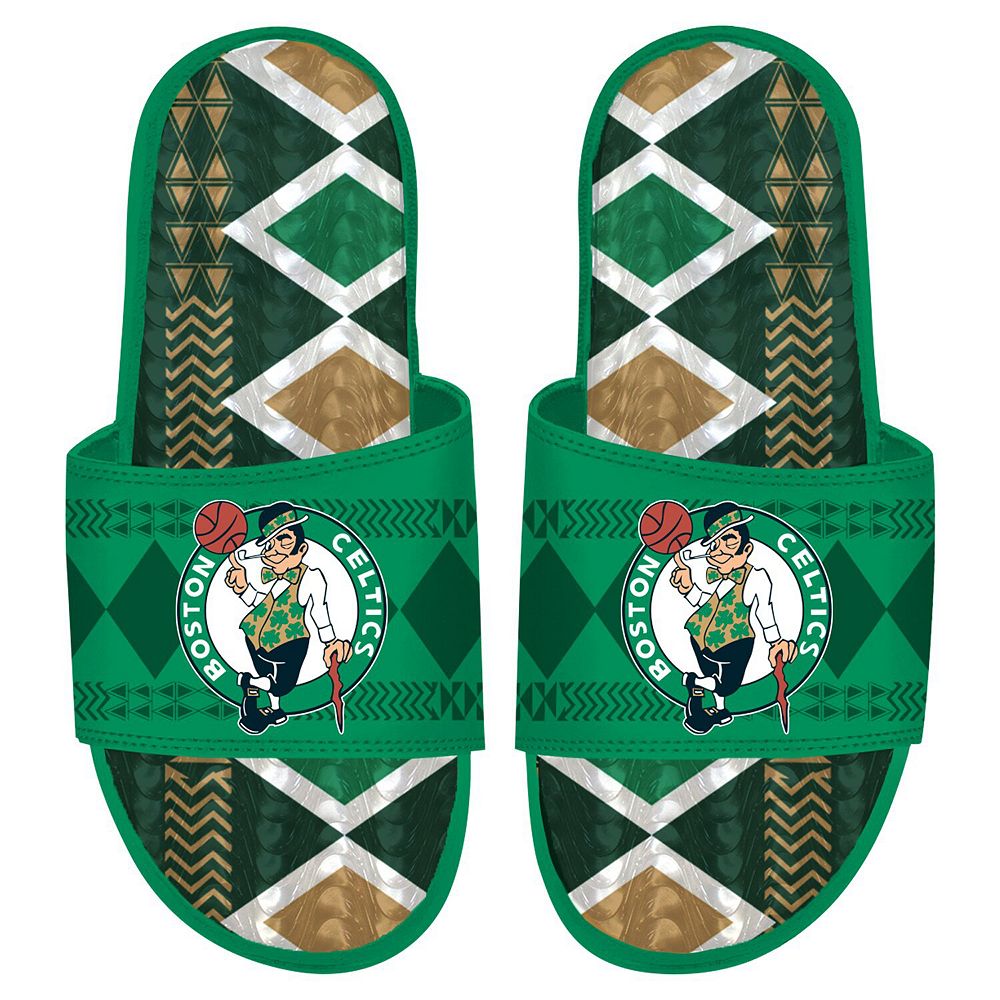 Men's ISlide Kelly Green Boston Celtics Shooting Touch Rwanda Pattern ...