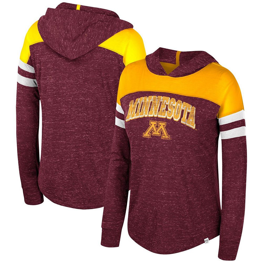 Women's Colosseum Maroon Minnesota Golden Gophers Speckled Color Block ...
