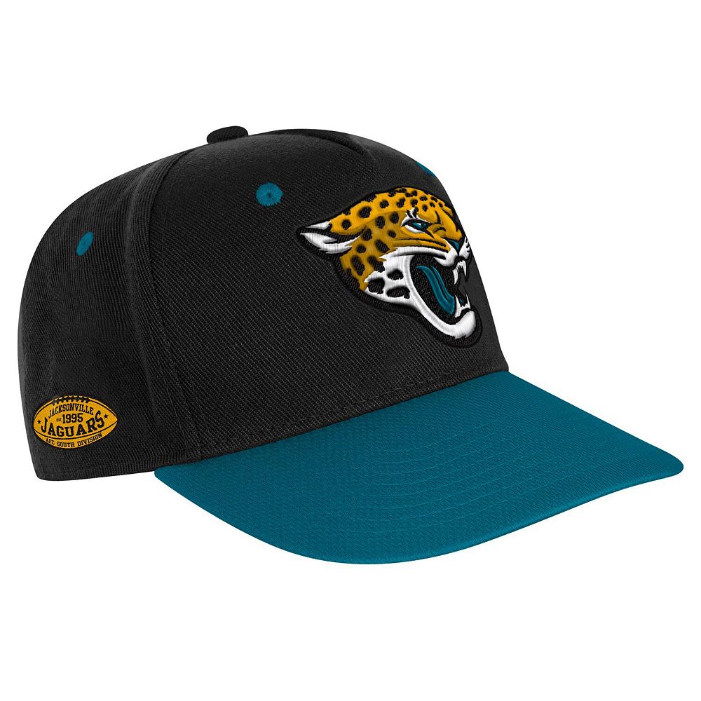 Youth Black/Teal Jacksonville Jaguars Pro-Sport Precurved Structured ...